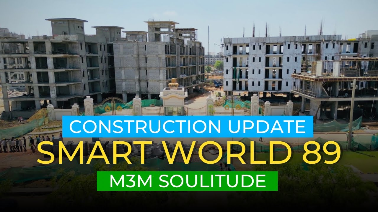 Smart world gems and M3M soulitude construction update. - YouTube