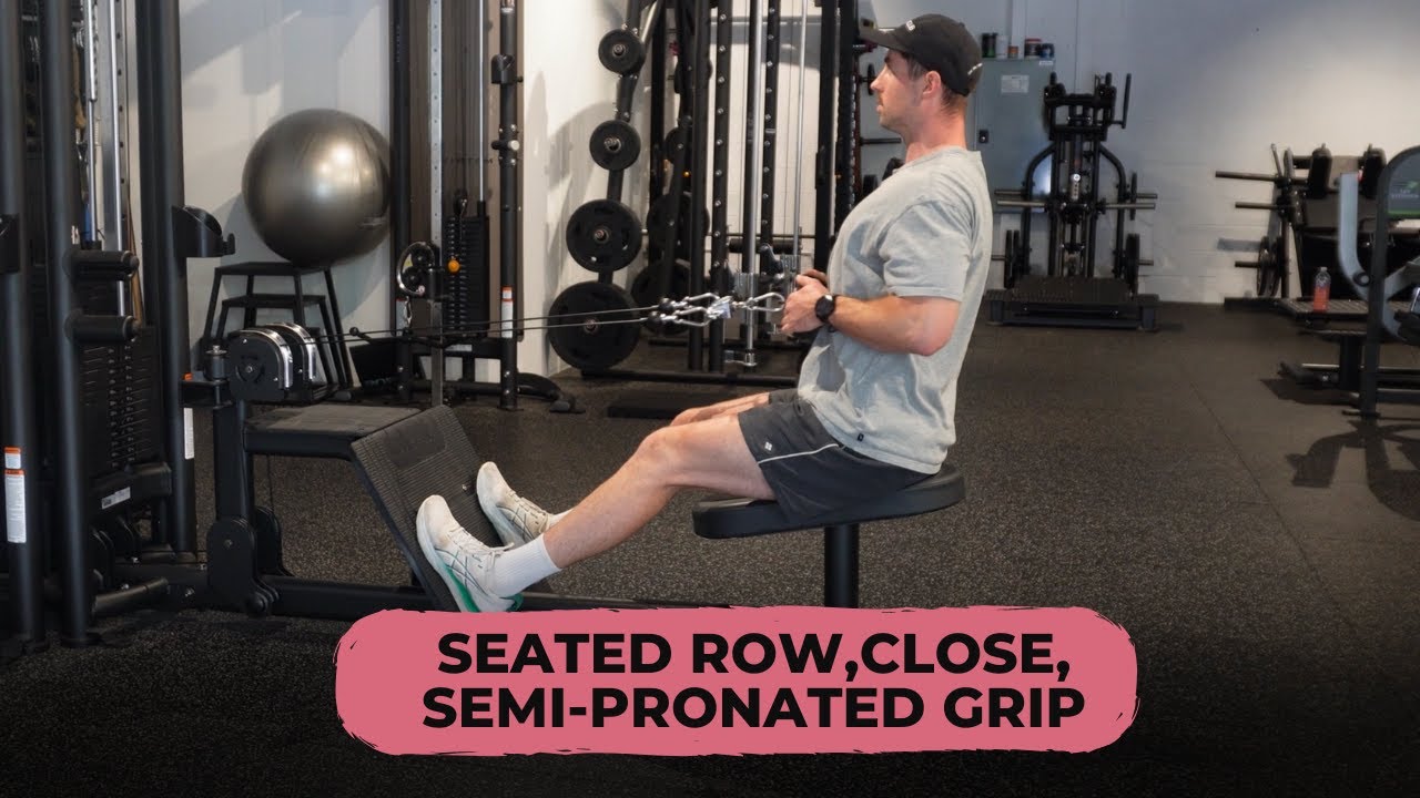 How to perform the Seated Cable Row, Close Semi-pronated grip - YouTube