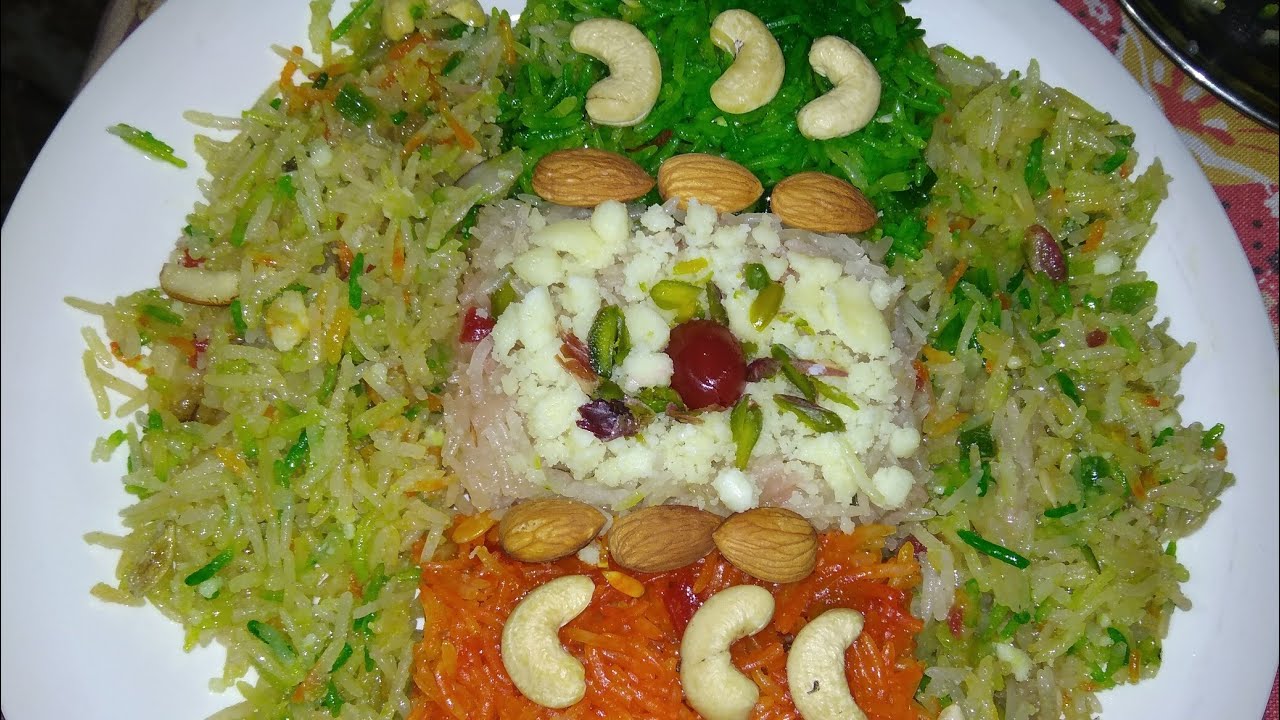 ( Tiranga ) Sweet Rice independence day special recipe how to make ...