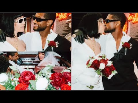 Usher and Jennifer Goicoechea Wedding Photos- Kiss, Romantic Moments ...