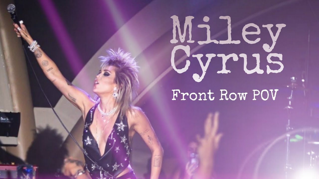 Miley Cyrus - Love Money Party ( Front Row POV) fan edition - YouTube