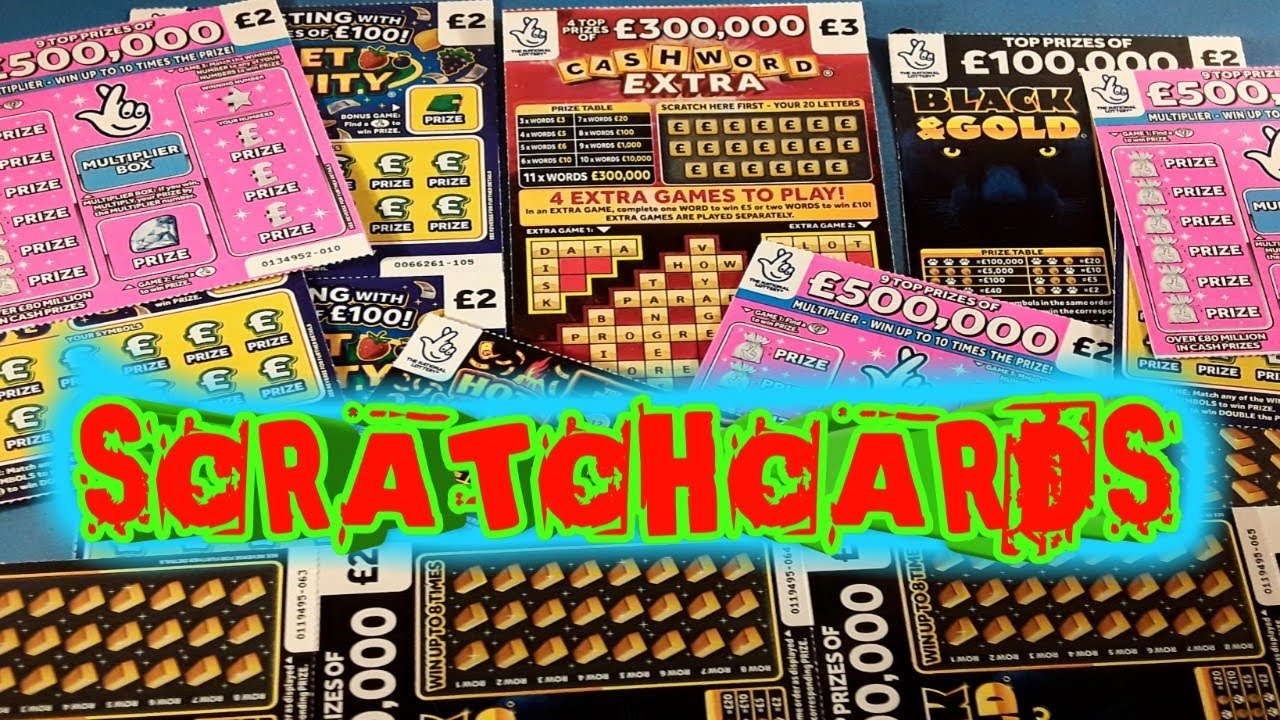 NATIONAL LOTTERY SCRATCHCARDS..£500,000 PINK..CASHWORD BONUS..GET ...