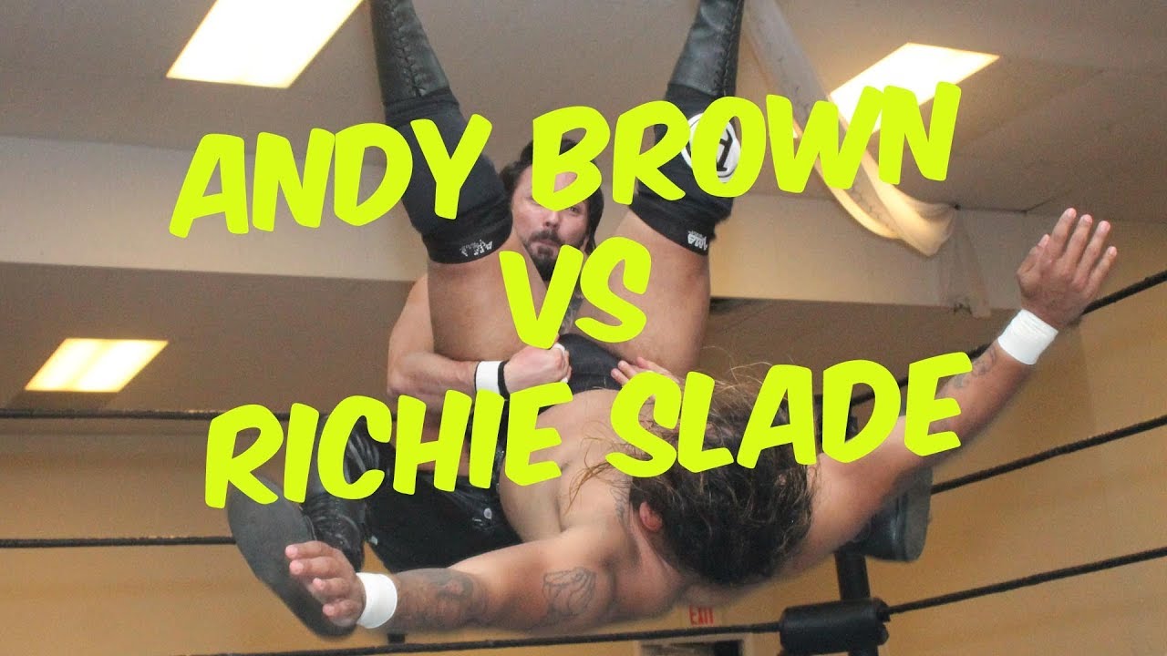 EWF - Pro Wrestling Match - Uptown Andy Brown vs Richie Slade - YouTube