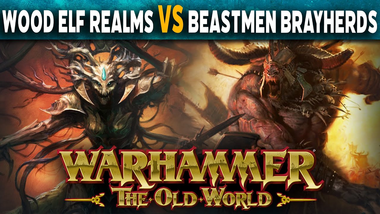 Wood Elf Realms Vs Beastmen Brayherds - Warhammer The Old World Battle ...