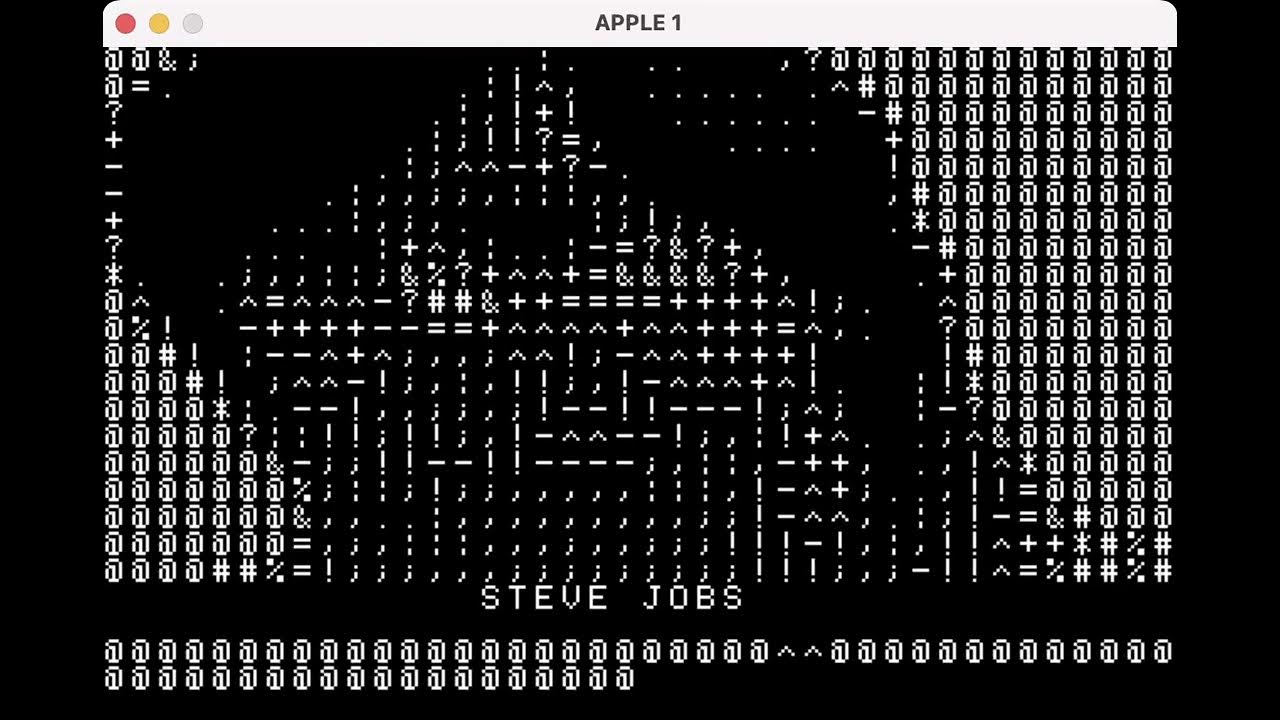 Apple-1 Emulator - YouTube