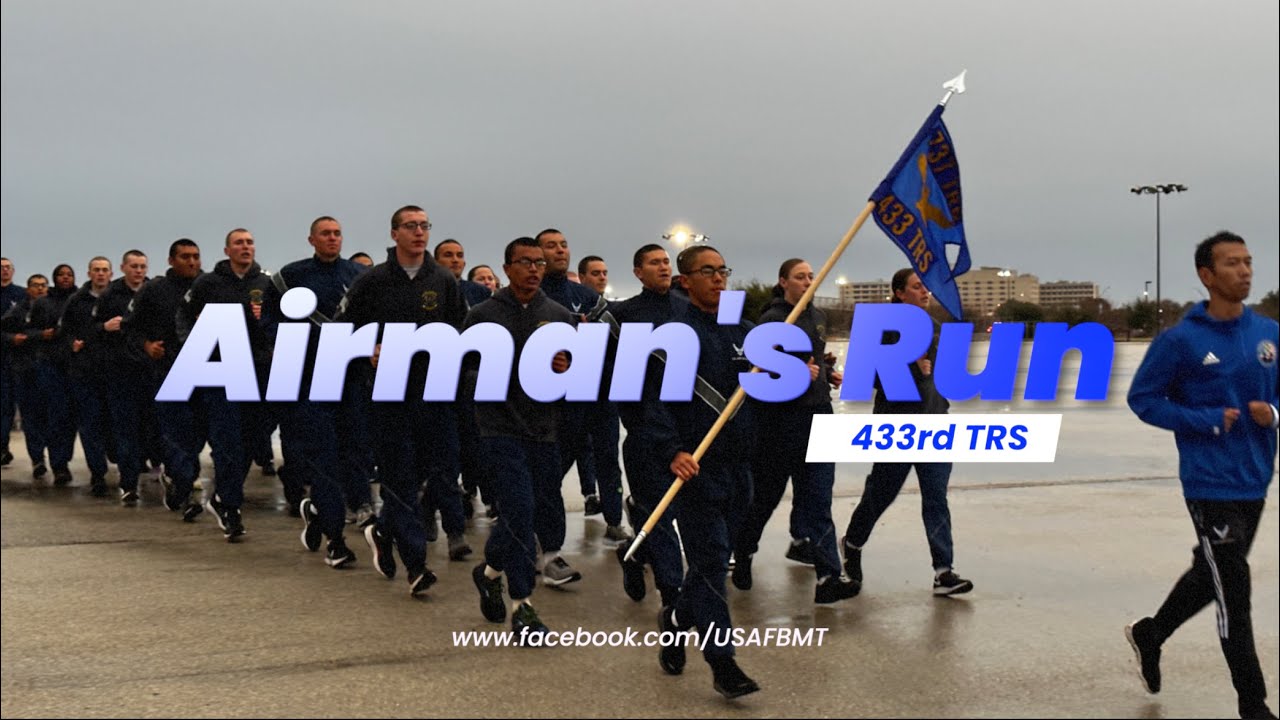 433rd Training Squadron Airman's Run Ceremony -- February 8, 2023 - YouTube