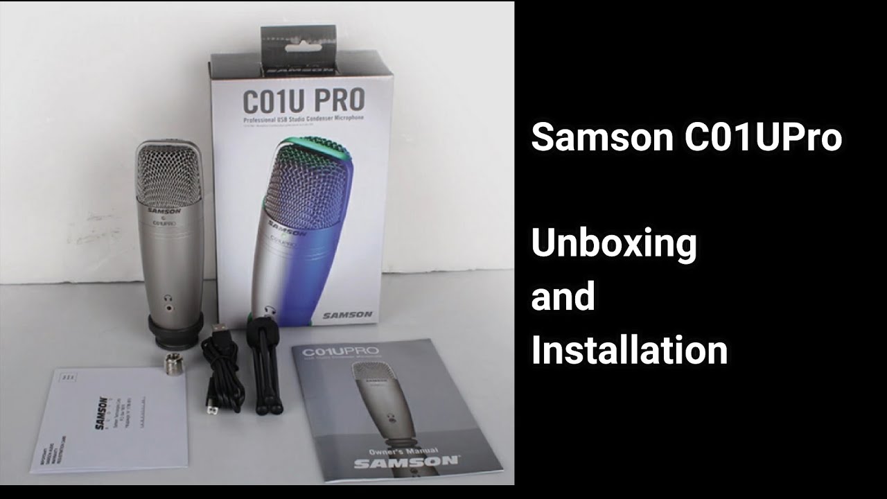 Samson C01U PRO | Unboxing & Installation | Hindi | Usb Condenser Mic ...