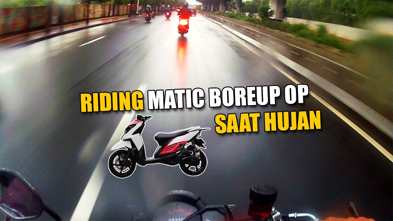 CARA BAWA MATIC BORE UP OP HUJAN-HUJAN I XRIDE150CC - YouTube