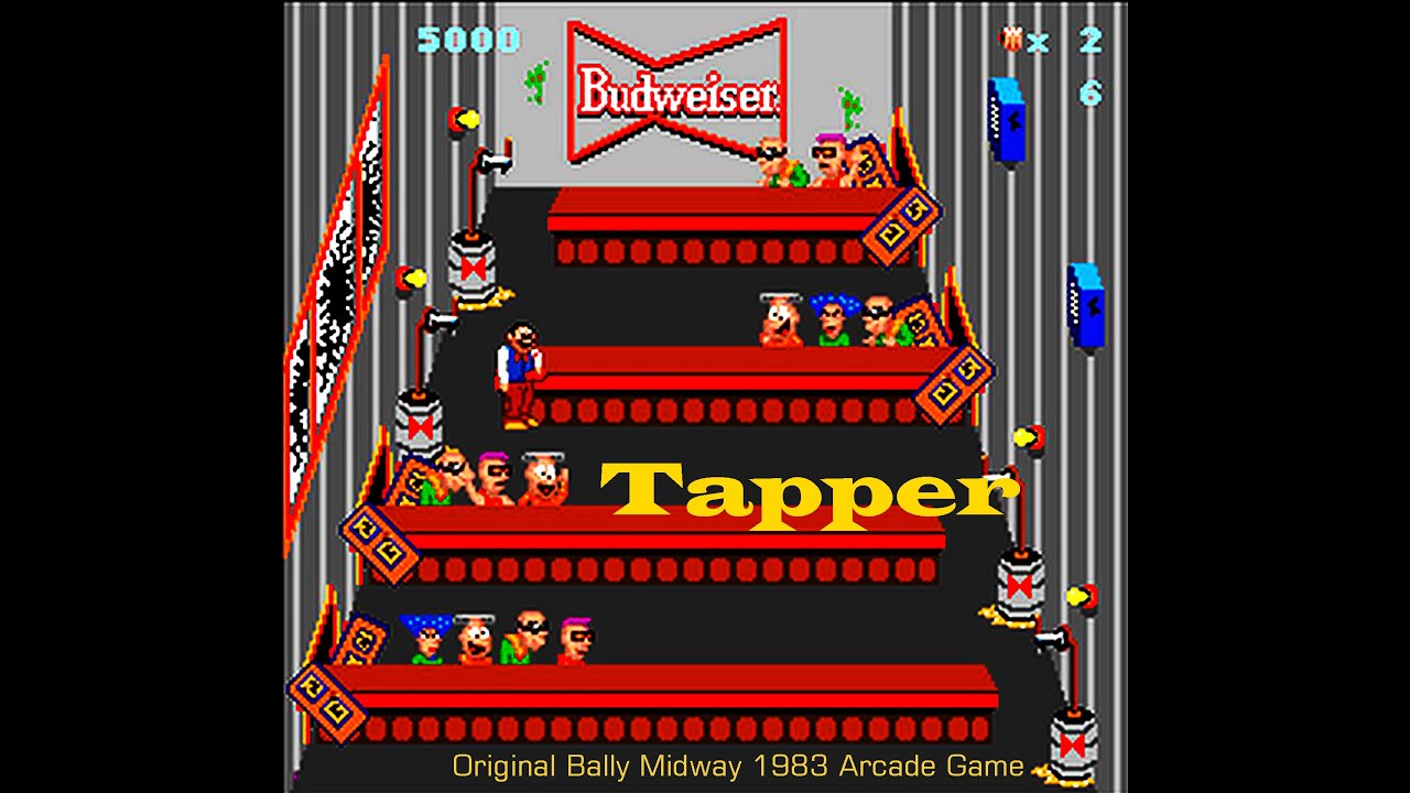 Tapper Original Arcade Game 1987 from Marvin Glass released by Bally ...