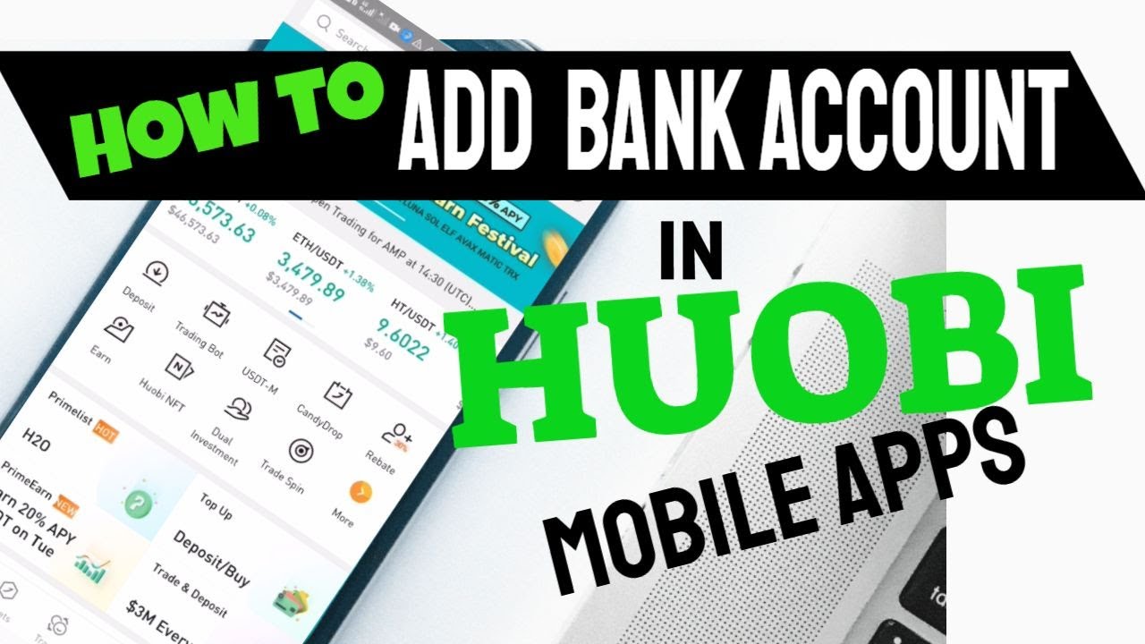 How to add bank account in Huobi Crypto Apps Platform - YouTube