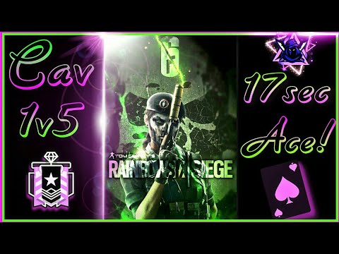 1v5 Caveira *17sec* Ace - Rainbow Six Siege #Shorts