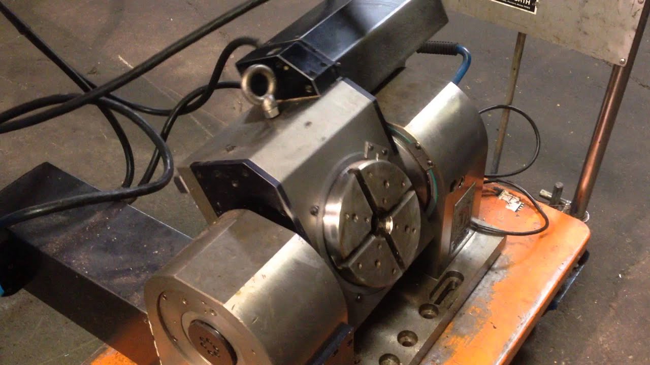 TR-65 FADAL 4th and 5th axis DC table - YouTube
