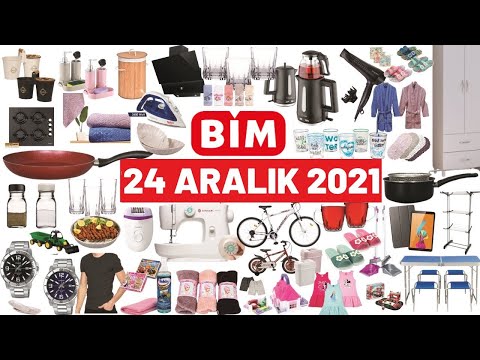 İLK SİZ İZLEYİN ✔️ BİM 24 ARALIK 2021 CUMA RESMİ KATALOĞU | ÇEYİZ ÜRÜNLERİ #bim #aktüel