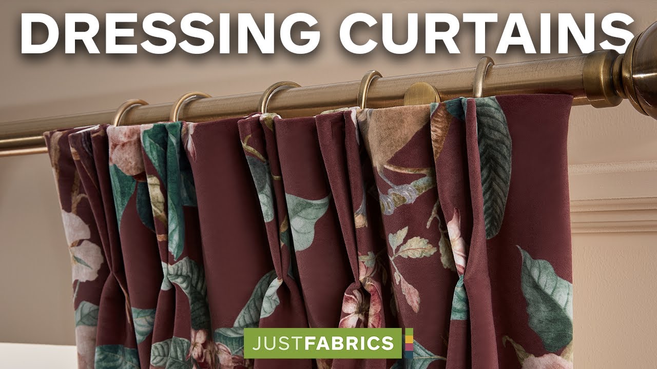 How to dress curtains | Just Fabrics - YouTube