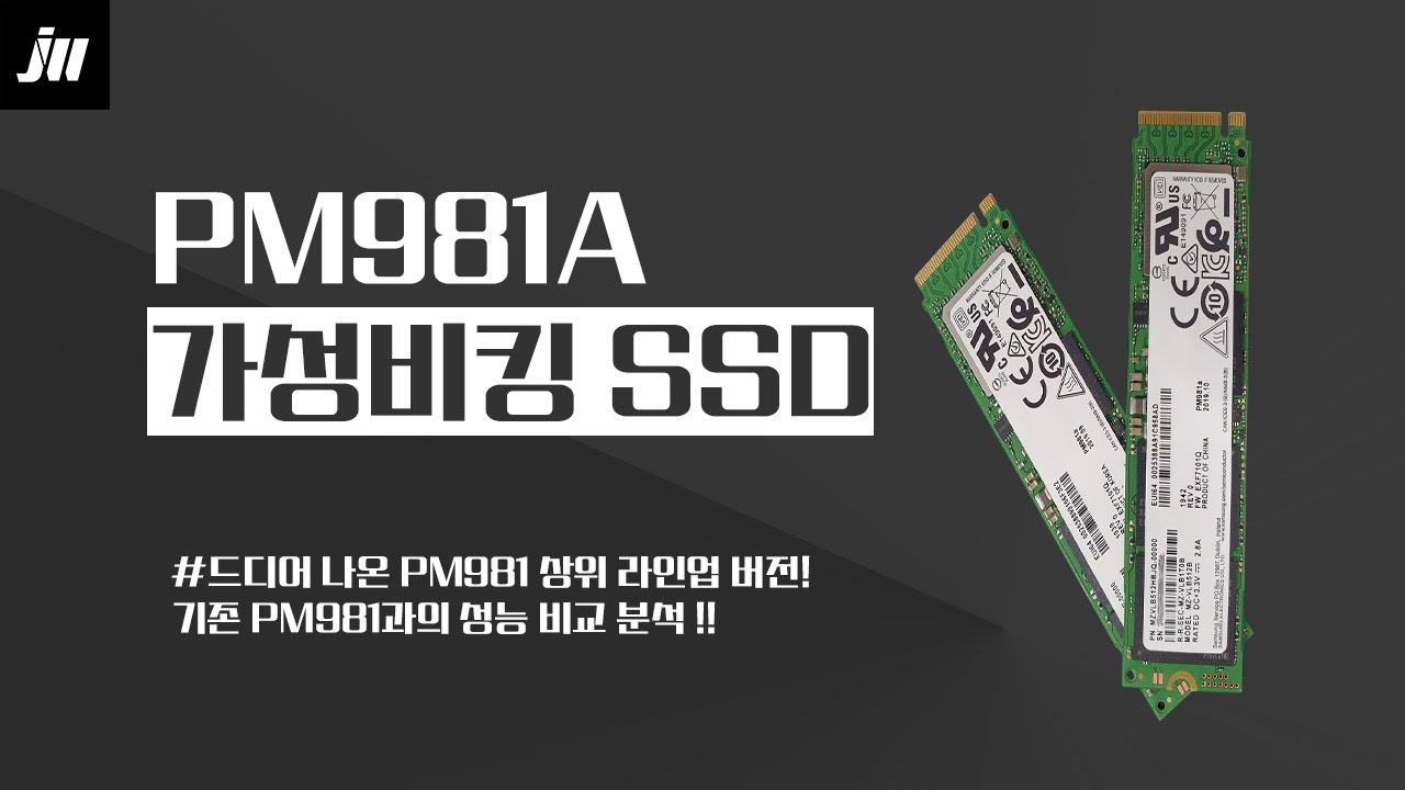 드디어 한국에 왔다!! 삼성 [PM981a] SSD 리뷰!! - YouTube