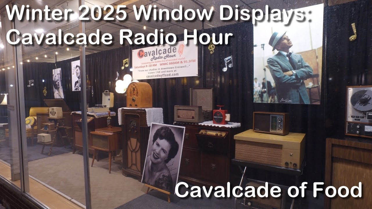 Winter 2025 Window Displays: Cavalcade Radio Hour - YouTube