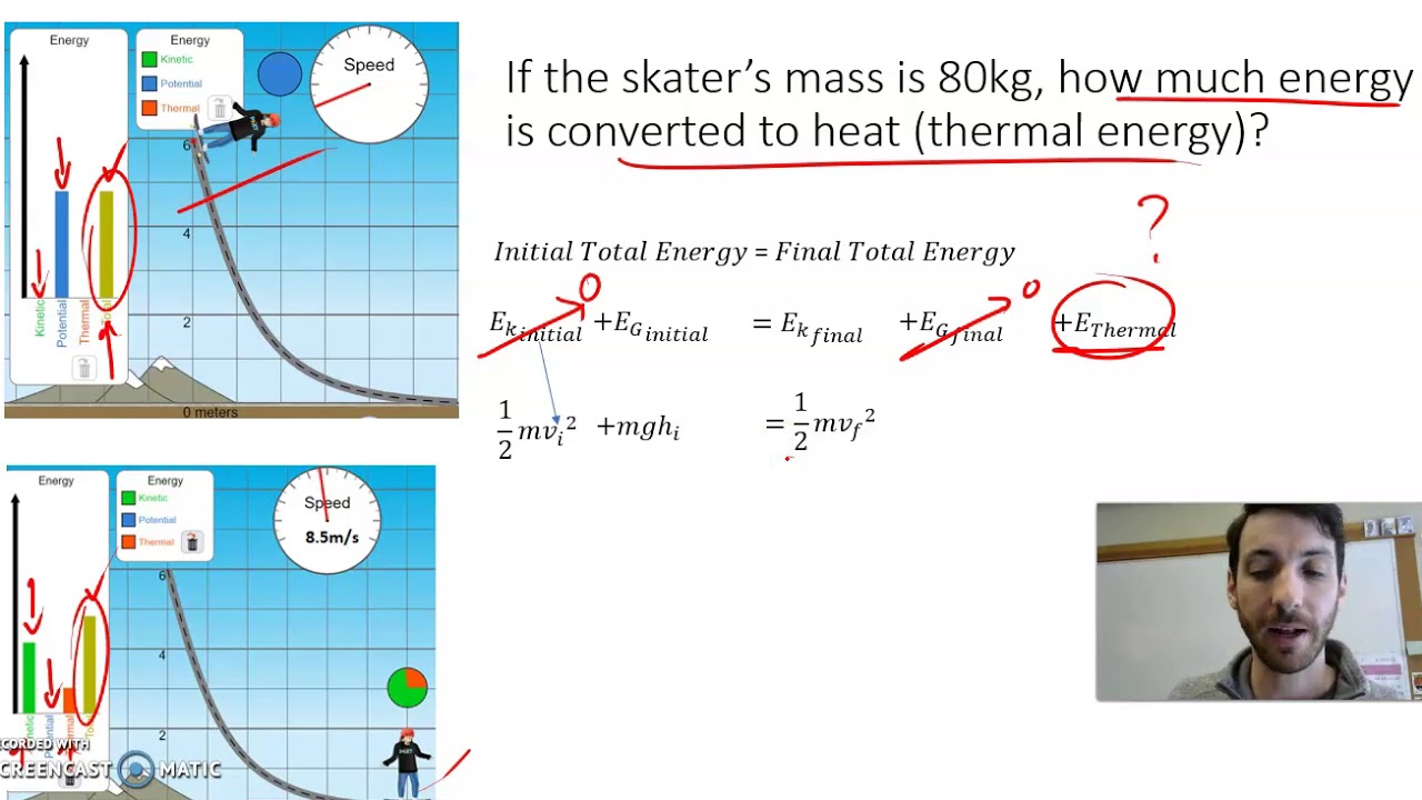 Energy Conservation With Thermal Energy - YouTube