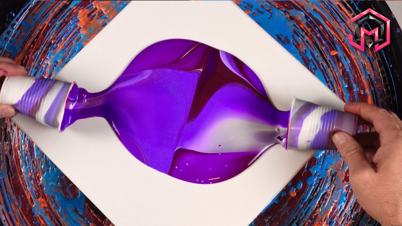 CELL EXPLOSION!! Acrylic Pouring and Fluid Art at Home for Therapy ...