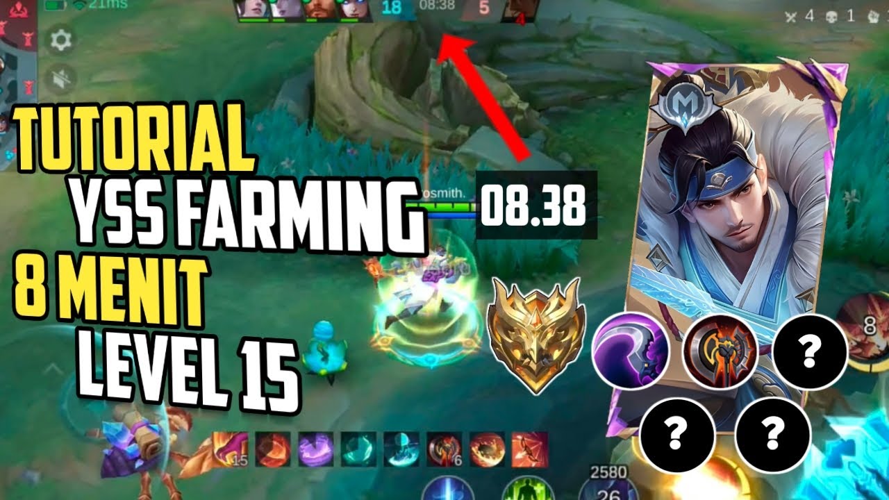 LEVEL 15 DI MENIT 8!!! CARA ROTASI & FARMING YSS BUILD & EMBLEM TERBARU ...