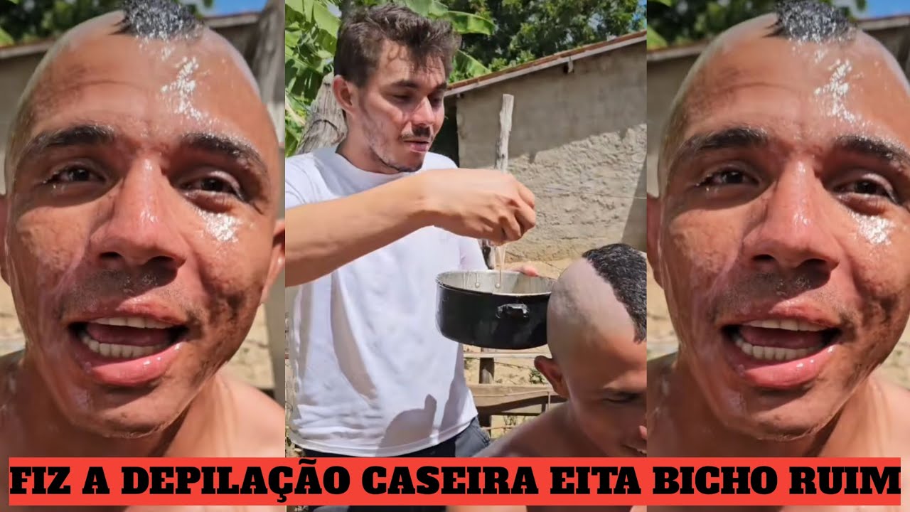 FIZ A DEPILAÇÃO CASEIRA E JÚNIOR QUASE ARRANCA MEUS CORO EITA BICHO ...