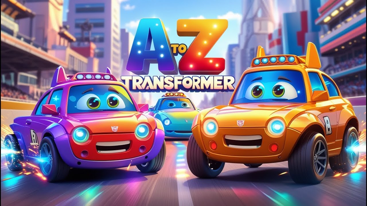 “A to Z Transformer Cars | Fun 3D Cartoon Toddler ABC Learning” - YouTube