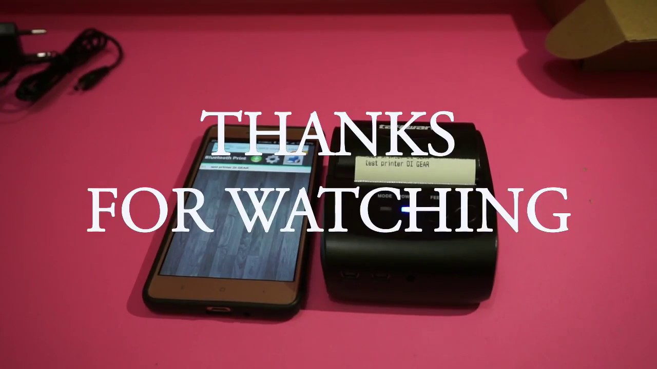 Unboxing dan Review Printer Mini Bluetooth thermal 58mm (taffware ...