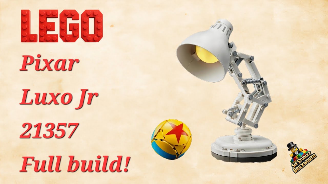 Lego Luxo Jr Pixar Lamp full build! - YouTube