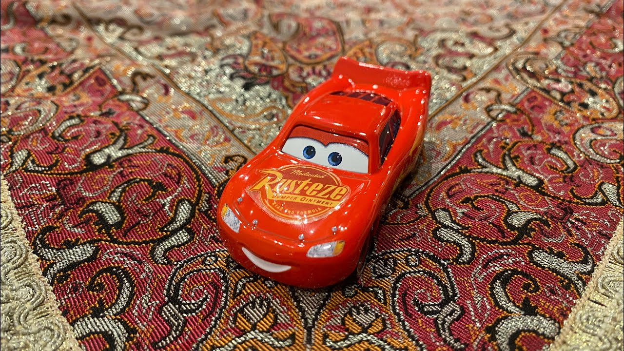 Disney Pixar Cars Diecast Track Racer Lightning McQueen (Rust Eze Racer ...