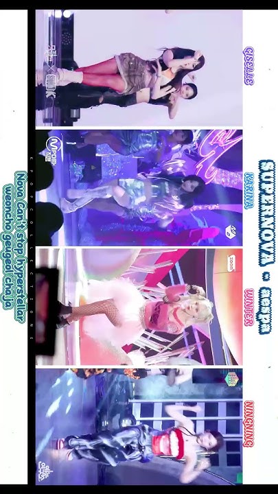 aespa 'Supernova' (에스파 Supernova) (교차편집 Stage Mix FANCAM Color Coded Lyrics) #shorts #aespa # ...