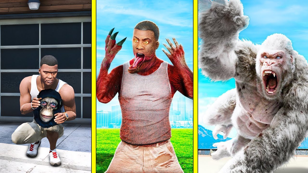 Franklin Wear Magical Mask To Become Magical Monkey in GTA 5 - YouTube