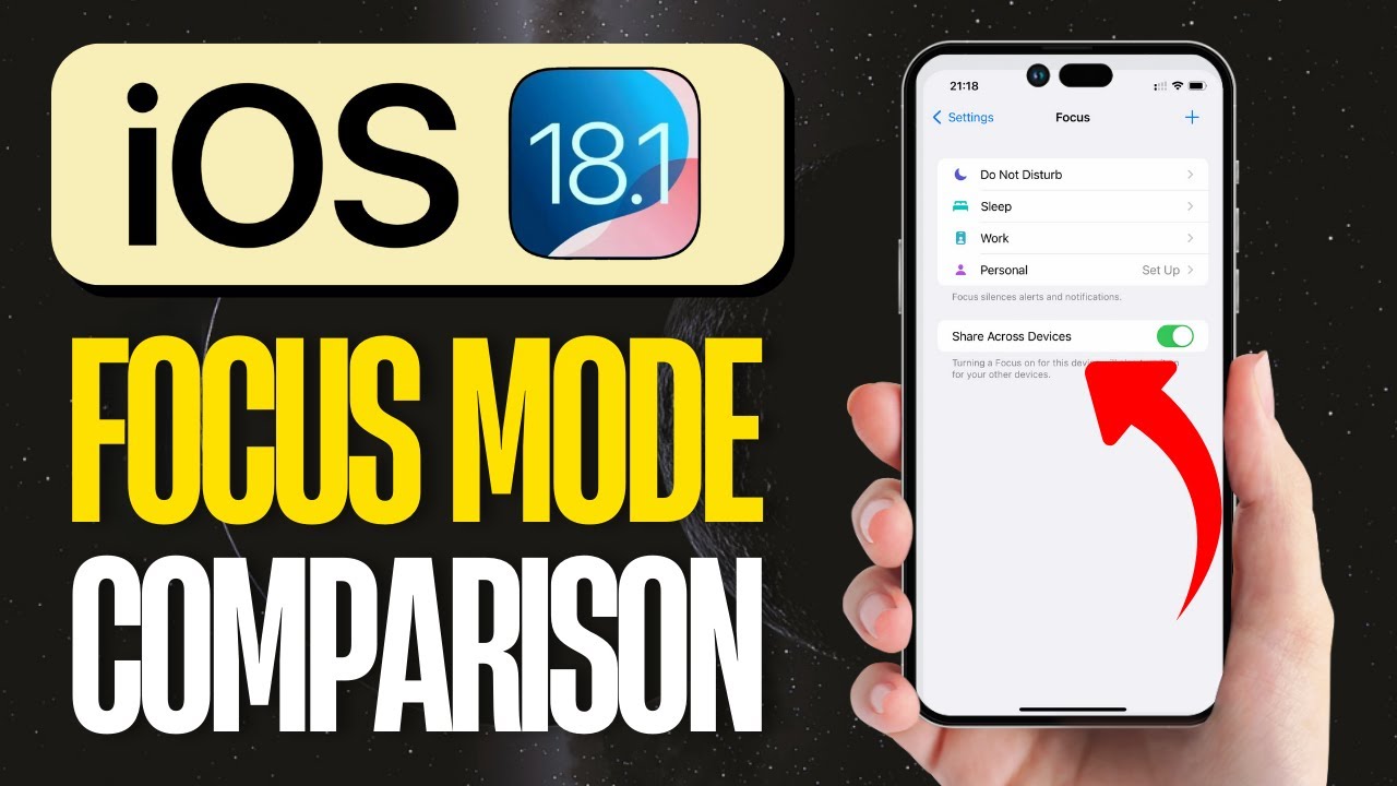 Comparison of Focus Modes in iOS 18.1 - YouTube