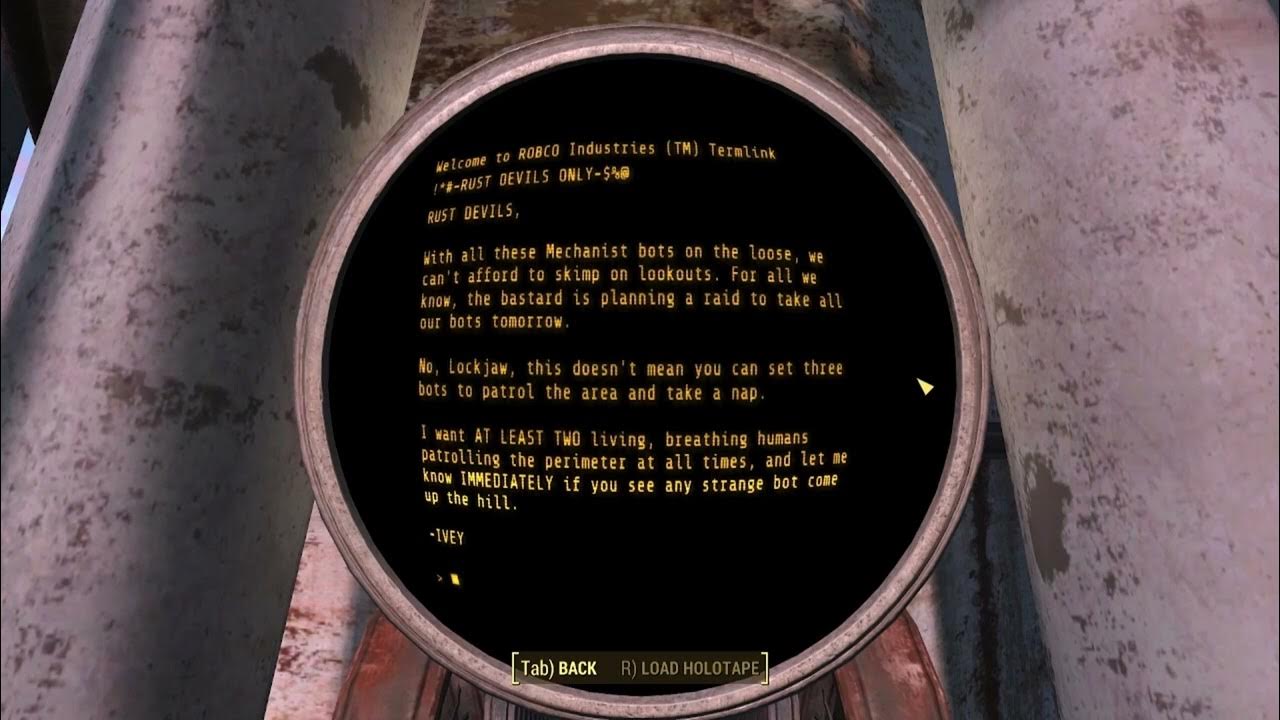 Rust Devil Entry Terminal Fallout 4 - YouTube