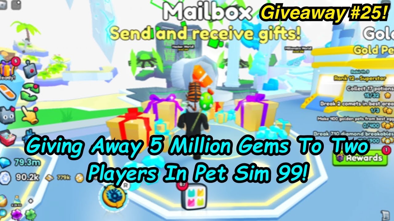 Giveaway #25! (Pet Simulator 99!) - YouTube