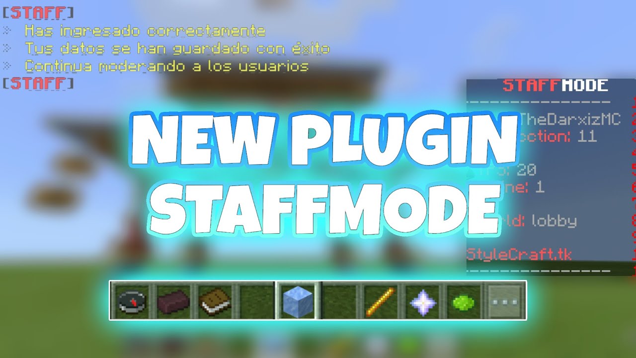 [NEW PLUGIN] STAFFMODE × Codeer Pocketmine Minecraft pe 1.16.220.01 | iDarkMC - YouTube