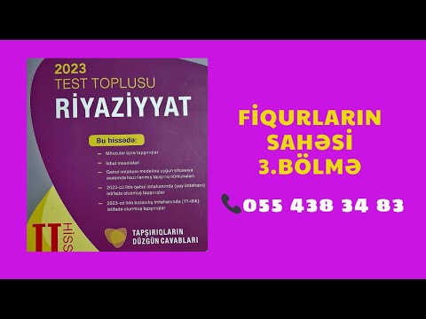 Paraleloqram və rombun sahəsi yeni test toplusu riyaziyyat