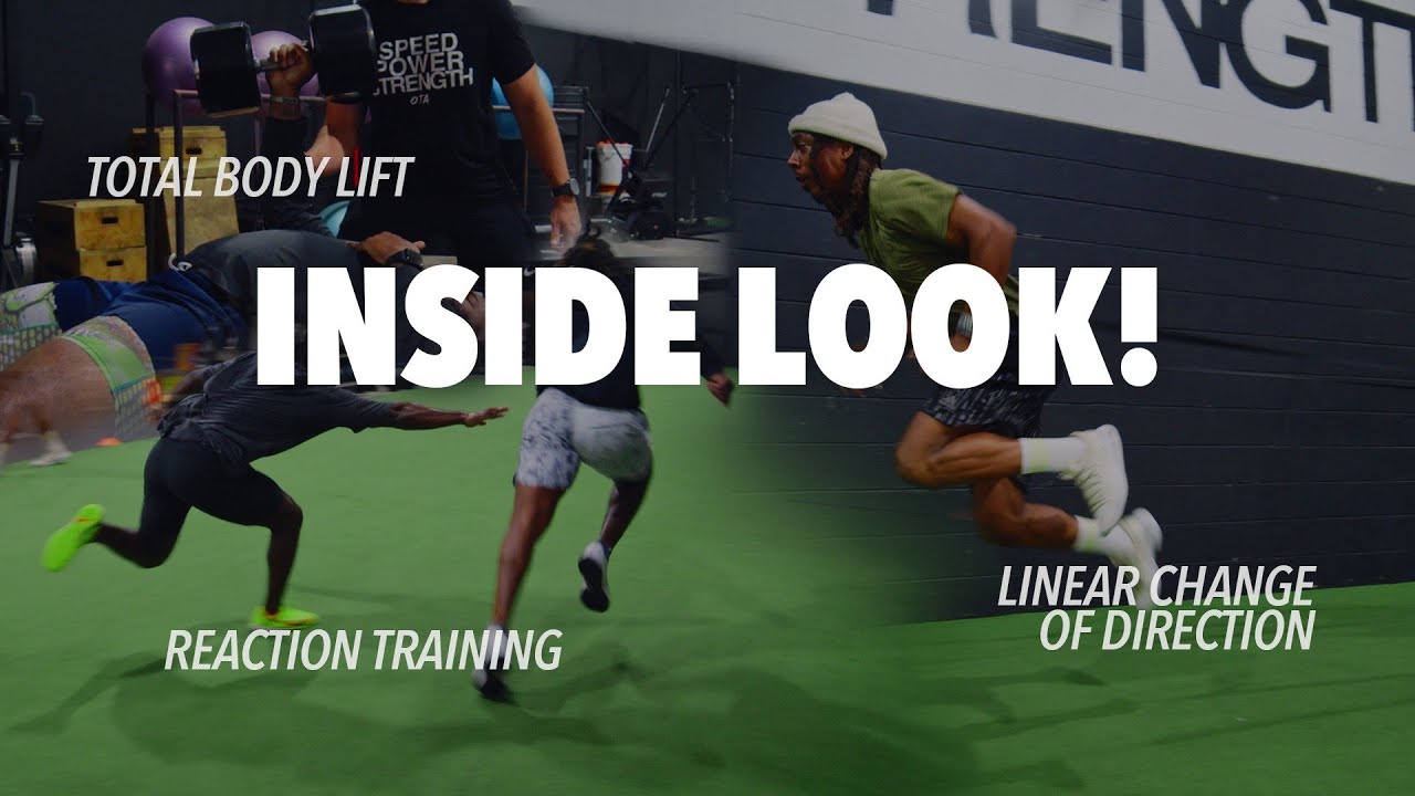 Linear Change Of Direction and Reaction Training Session With Pro ...
