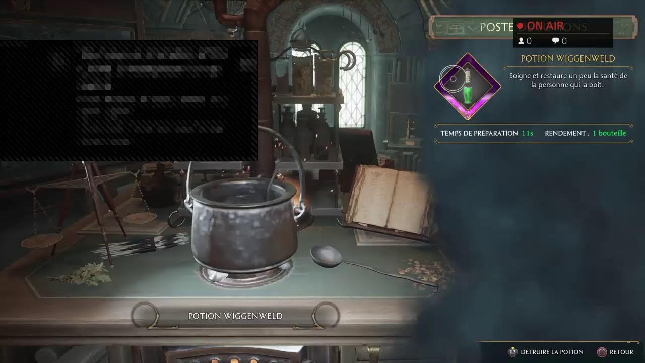 Hogwarts legacy:les potion de requin - YouTube