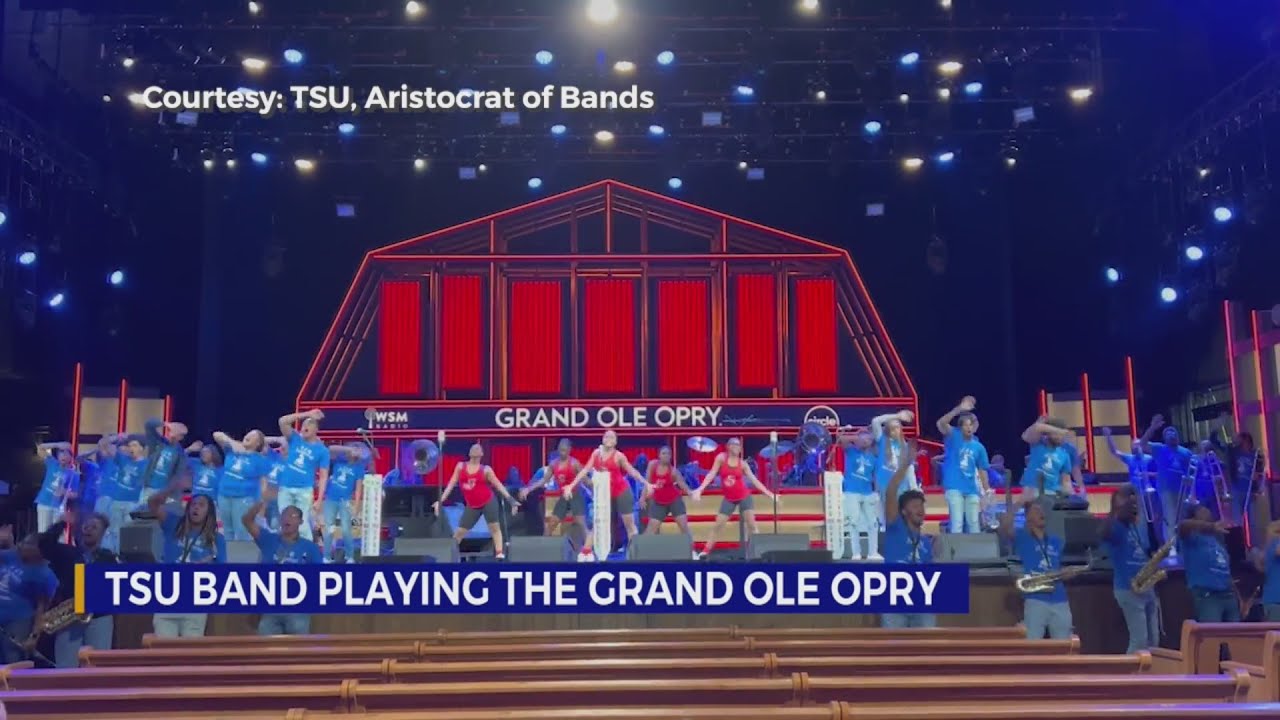 TSU band playing the Grand Ole Opry - YouTube