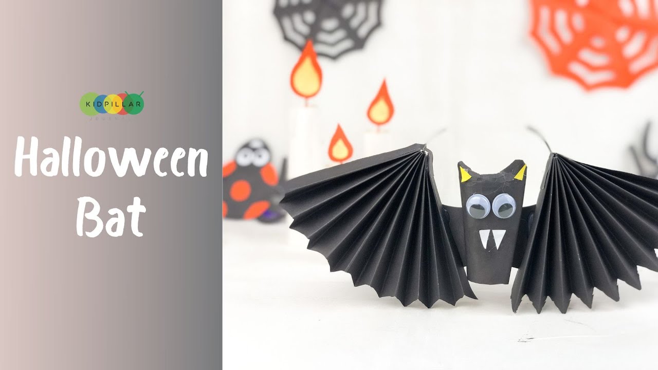 Easy Bat Craft for Kids | Halloween Crafts - YouTube