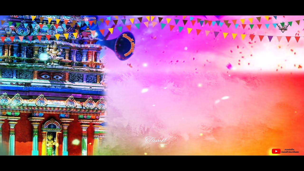 Thiruvizha vaazhthu background video part 475 tamil vinotham creators ...