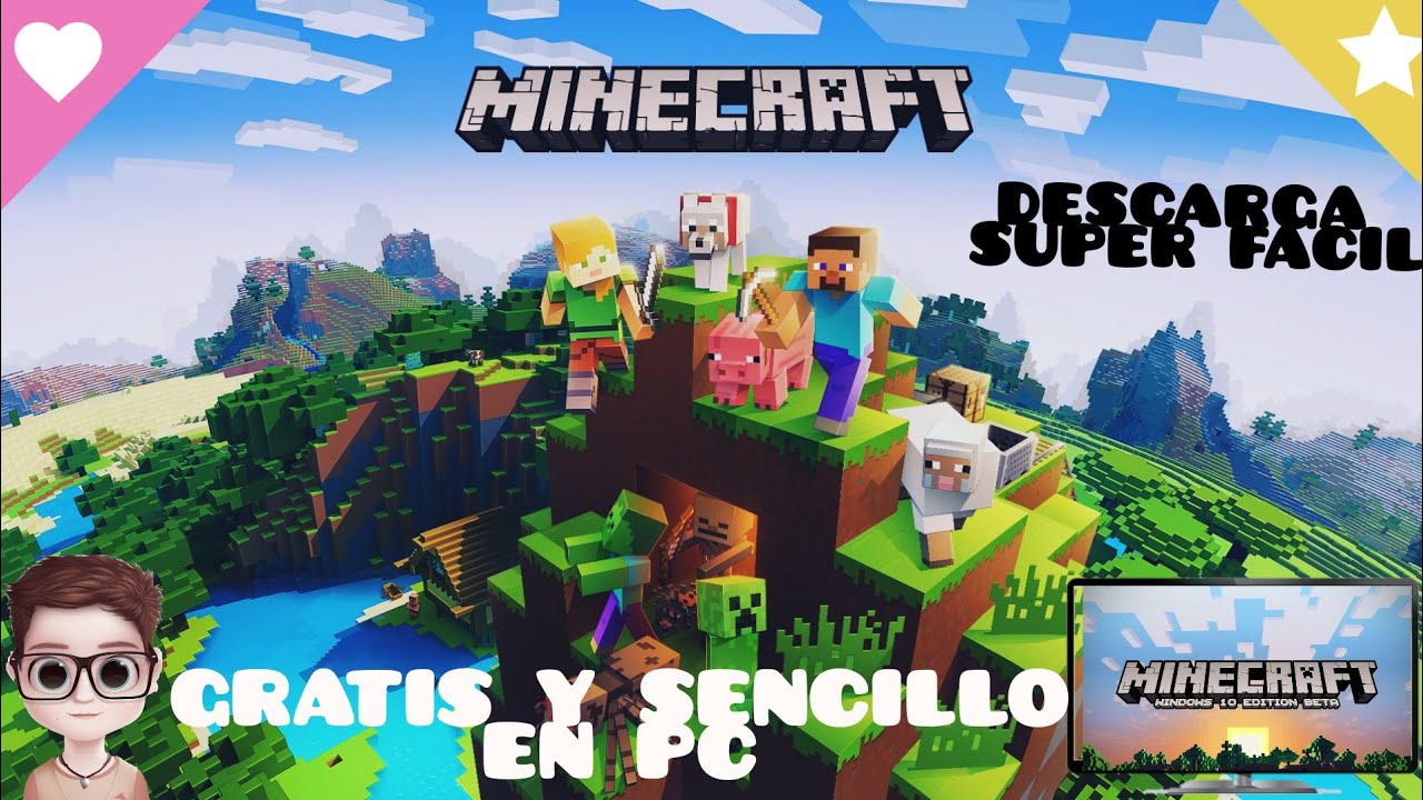 COMO DESCARGA MINECRAFT EN PC FÁCIL - YouTube