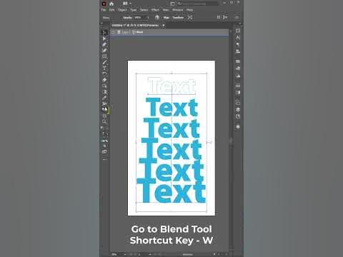 Blend Text Effect in Adobe Illustrator - YouTube