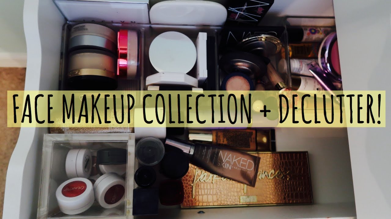 MY ENTIRE FACE MAKEUP COLLECTION + DECLUTTER! | 2020 - YouTube