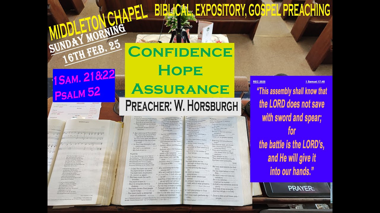 Psalm 52 SERMON Confidence Hope and Assurance - YouTube