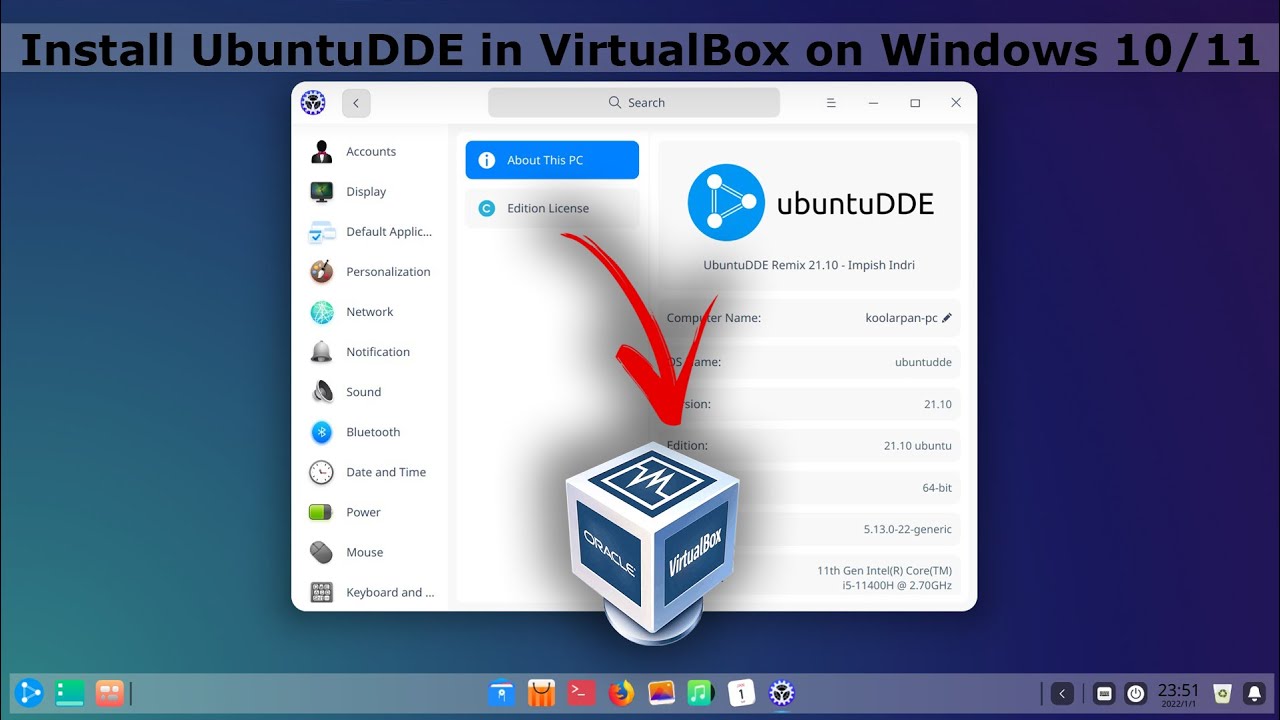 Ubuntu DDE 2022 W/ Deepin Desktop (FANTABULOUS) install in VirtualBox ...