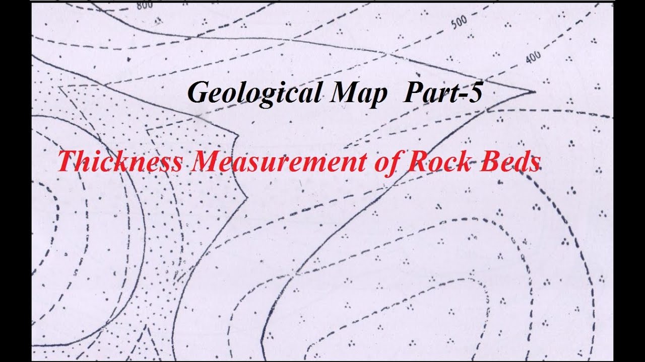 Geological Map// Practical Geography//Thickness Measurement - YouTube