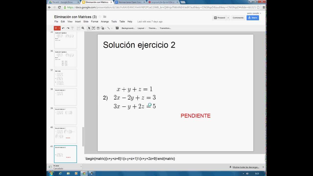 Sistemas de ecuaciones lineales, sistema incompatible - YouTube
