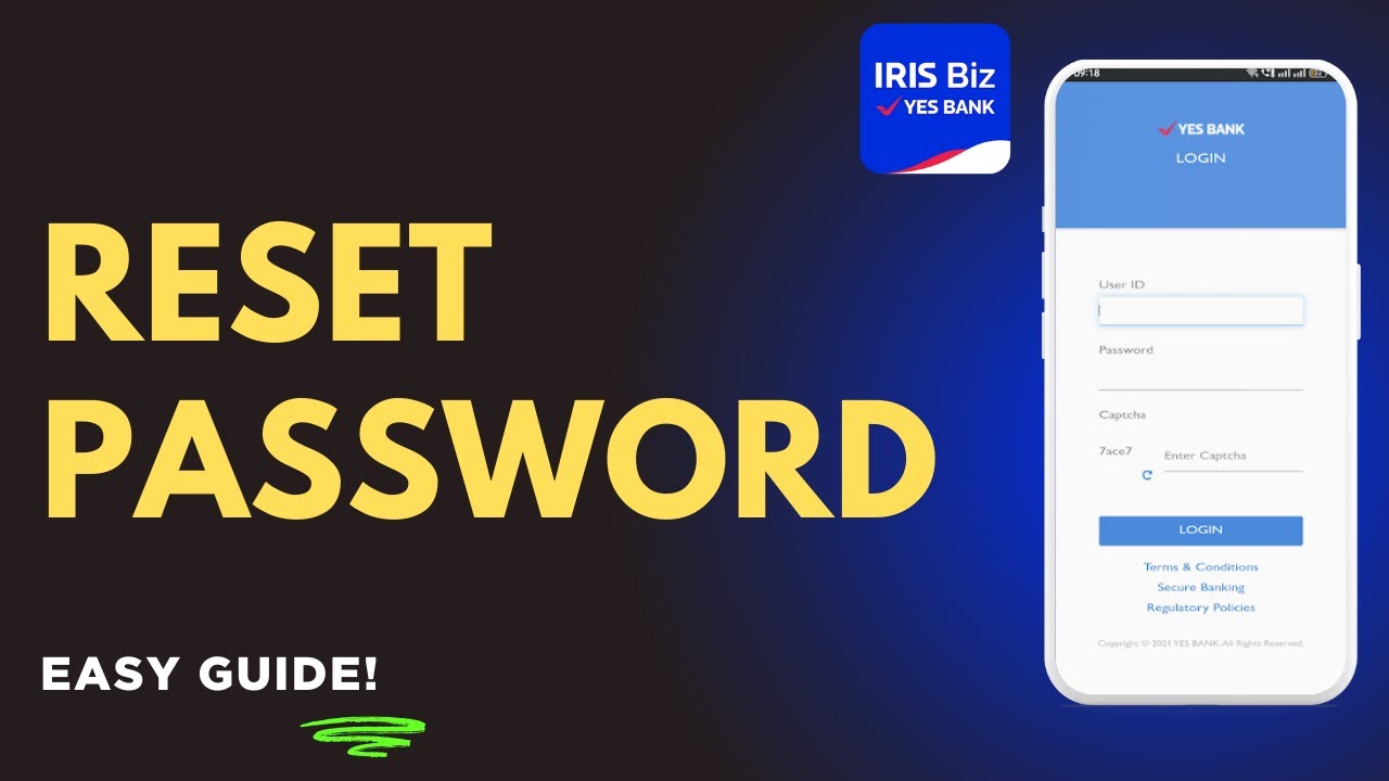 How To Reset Yes Bank Password ! - YouTube