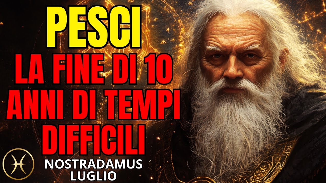 PESCI- LA FINE DI 10 ANNI DI TEMPI DIFFICILI E' ORAMAI ARRIVATA,ORA ...