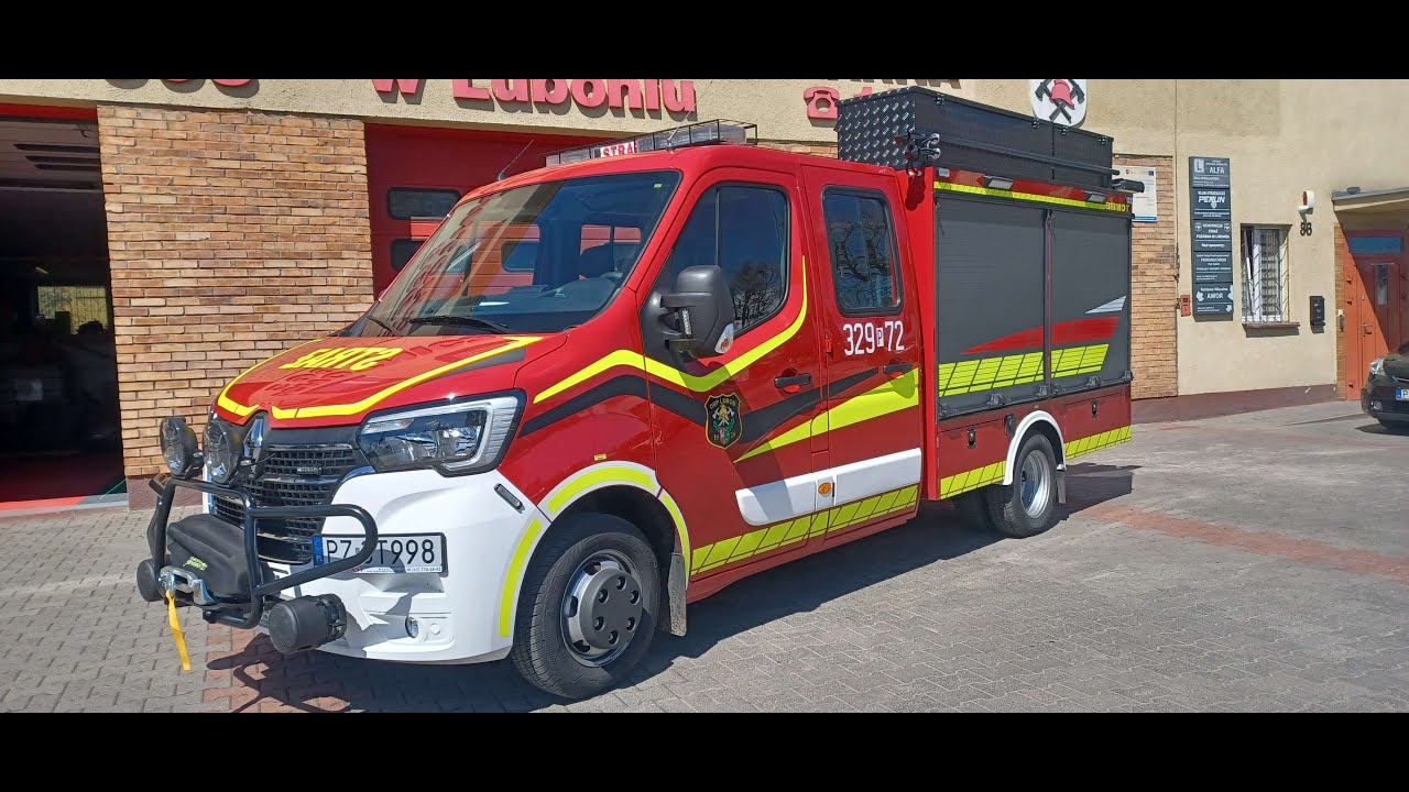 Prezentacja: Nowy technik OSP Luboń SLRt 329[P]72 Renault Master ...